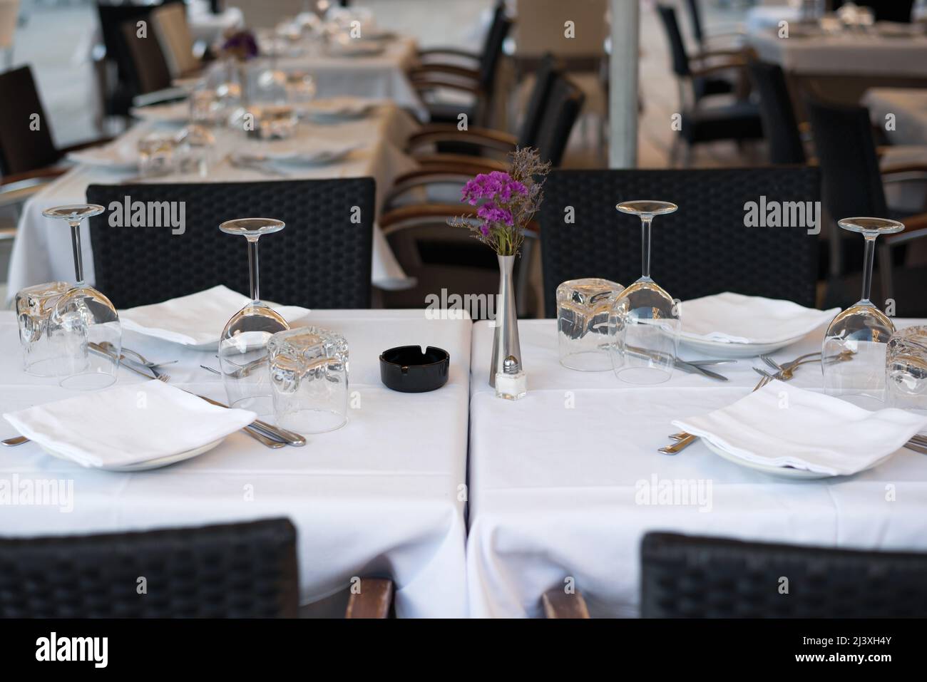Italian Restaurant Table Setting