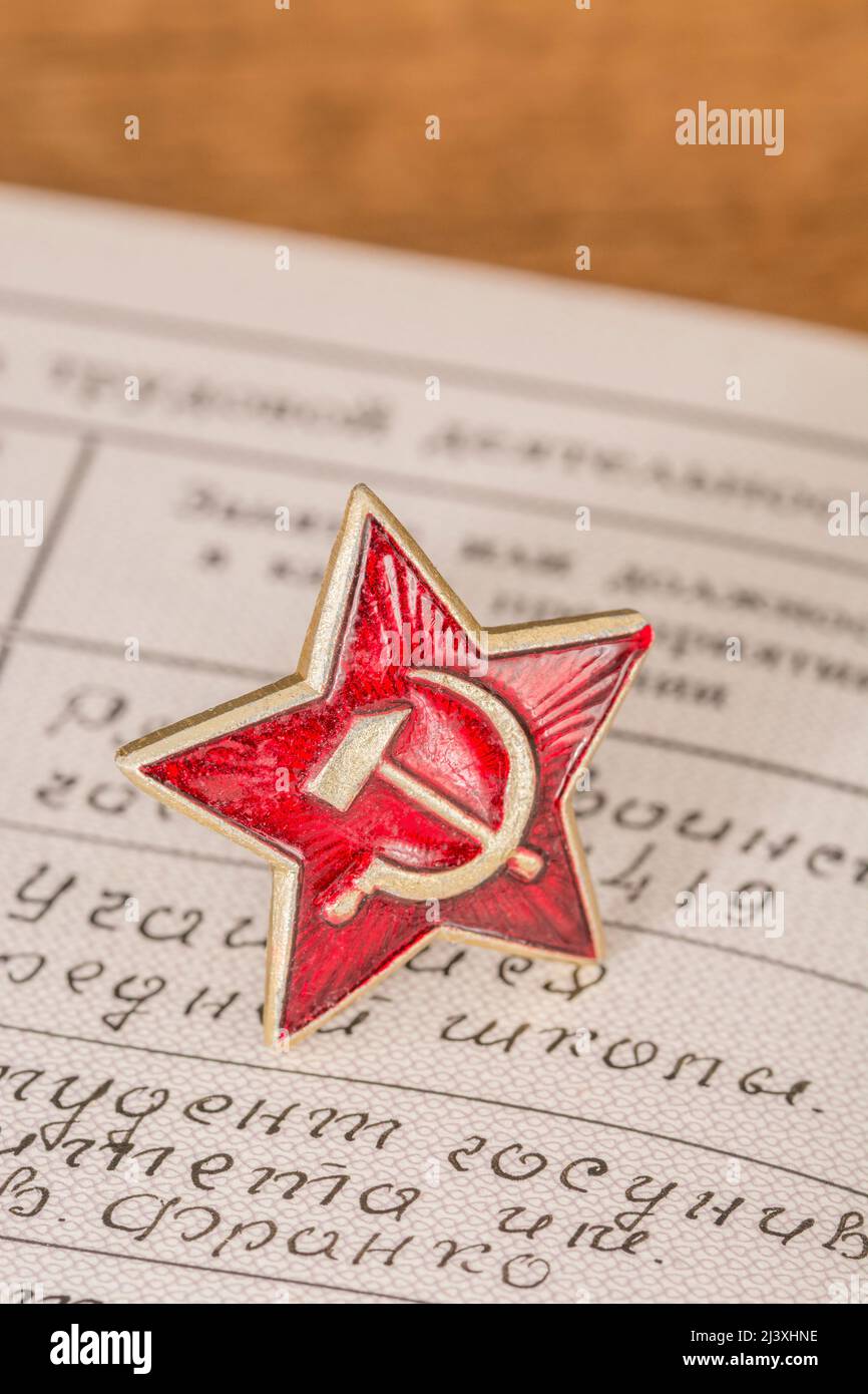 Communist Red Star and Soviet Russia era / Cold War Communist Party ...