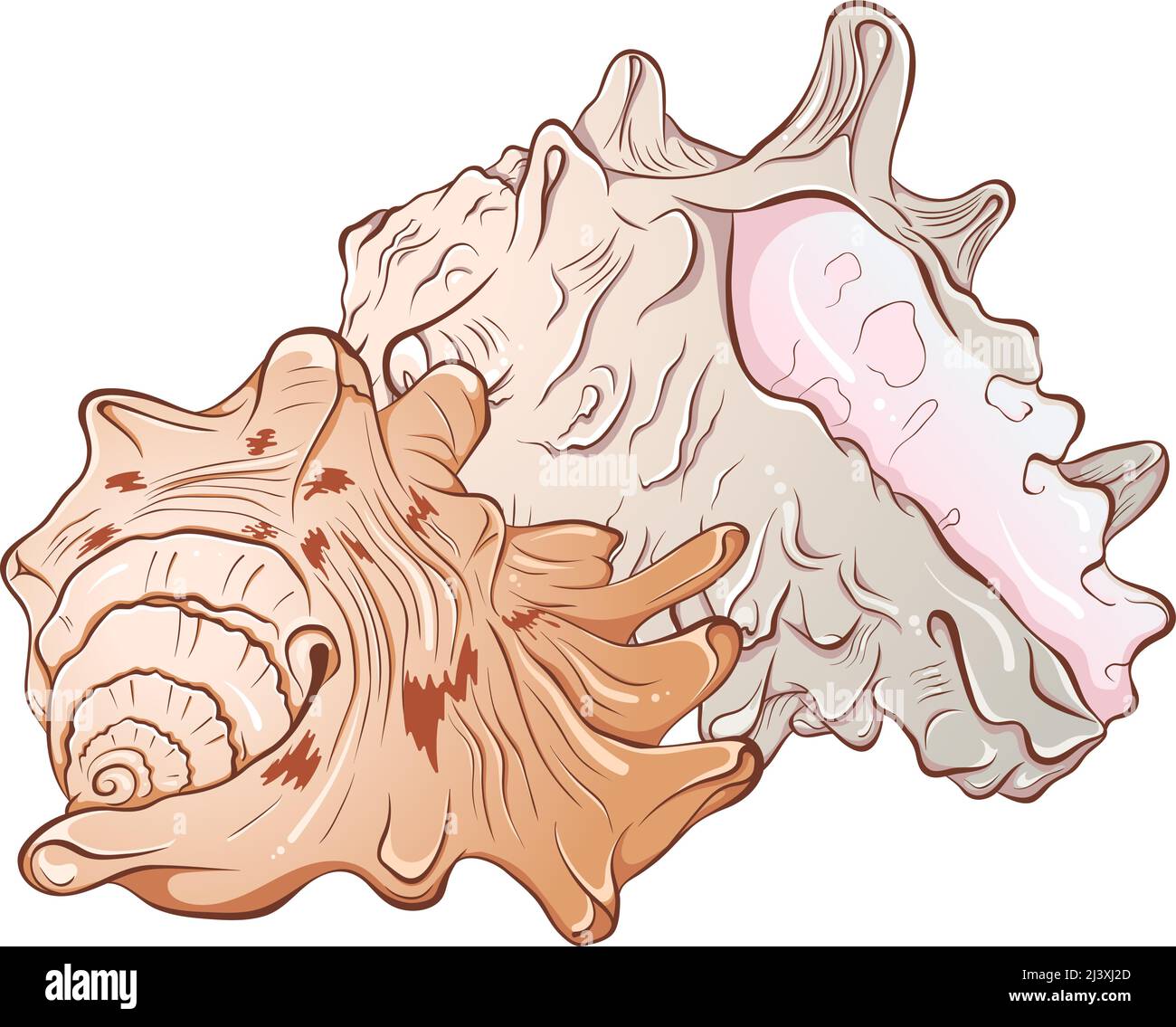 Marine art line composition Cut Out Stock Images & Pictures - Alamy