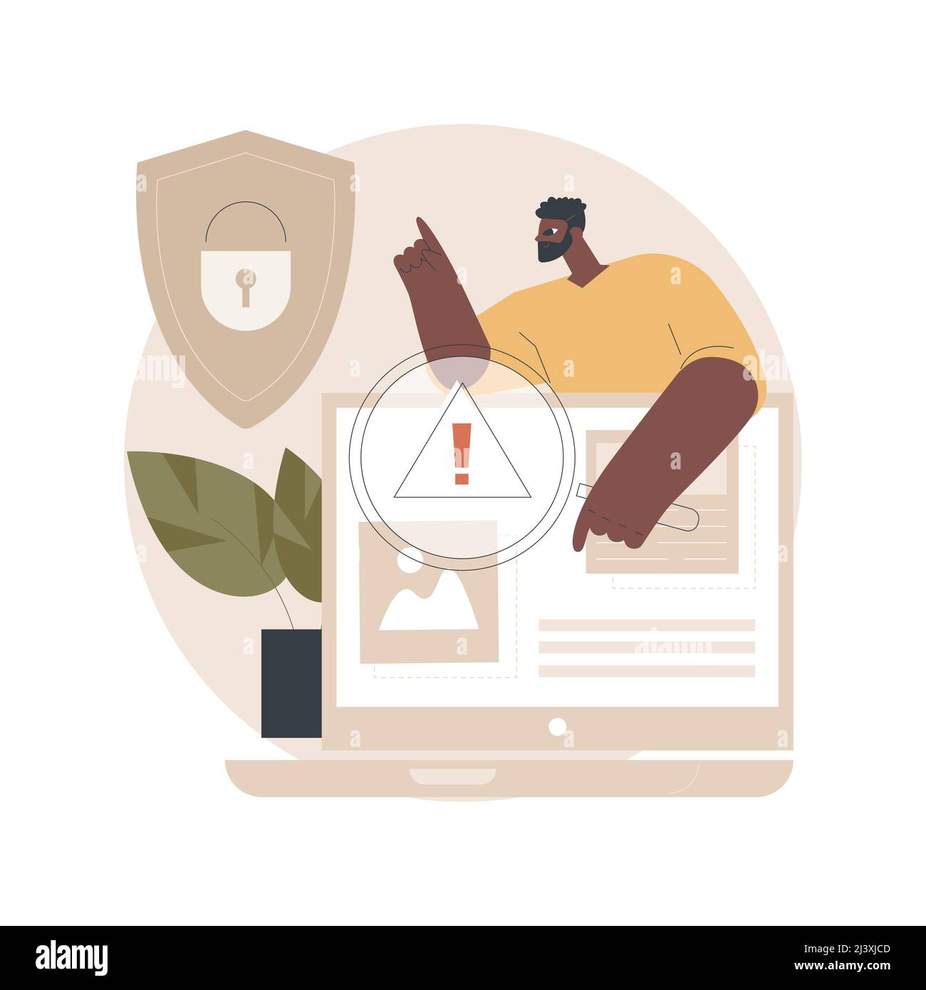 Media content control abstract concept vector illustration. Content ...