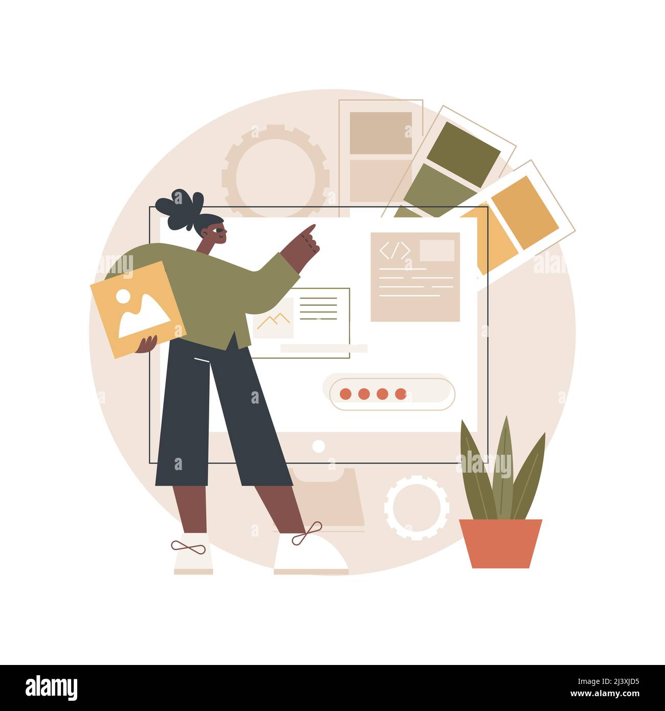 Low Code Development Abstract Concept Vector Illustration Online Development Platform Lcdp