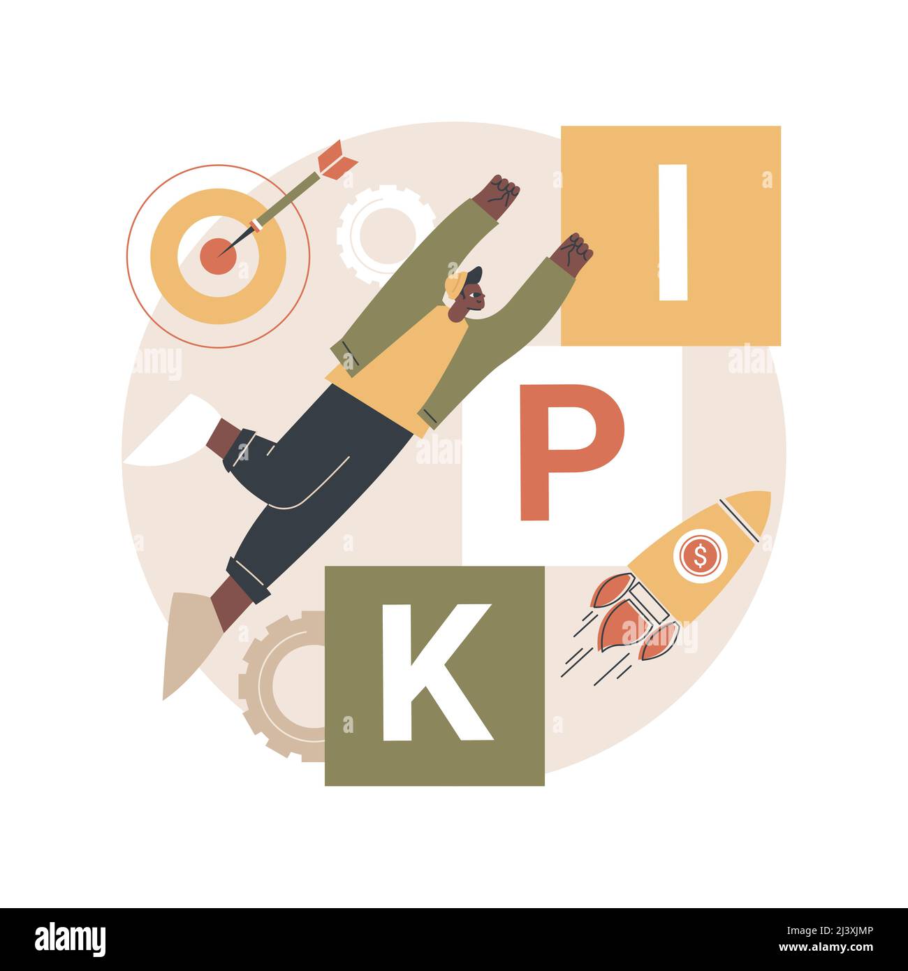 KPI abstract concept vector illustration. Key performance indicator ...