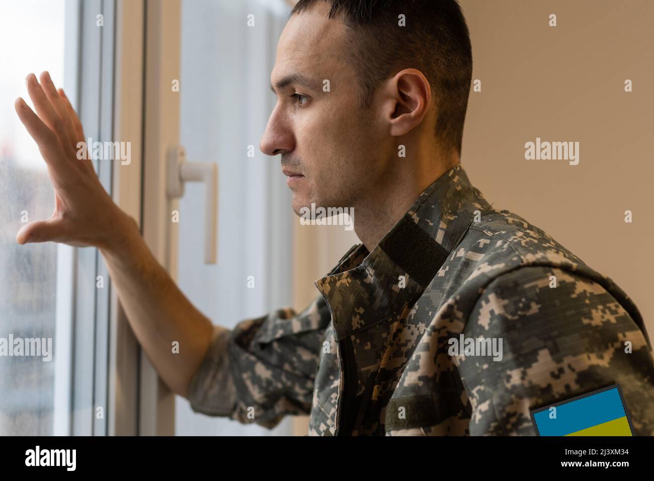 Ukraine patch flag on army uniform. Ukraine military uniform. Ukrainian ...