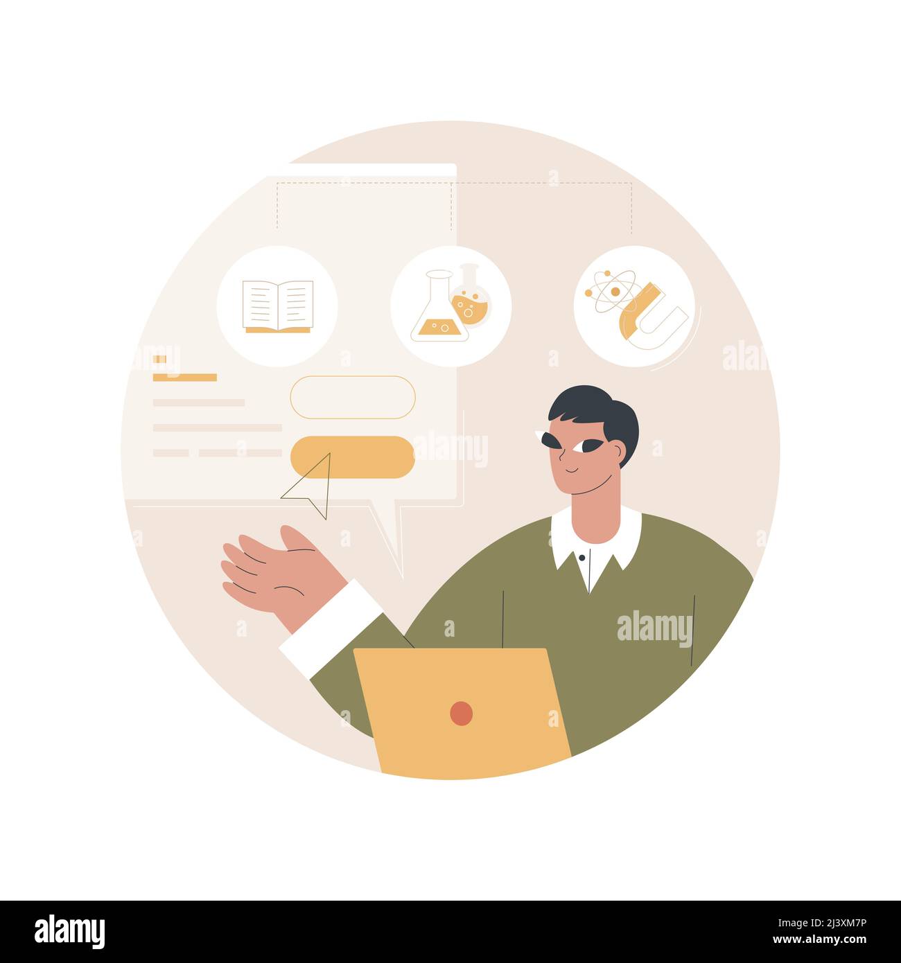 Course enrollment abstract concept vector illustration. Enroll in a ...
