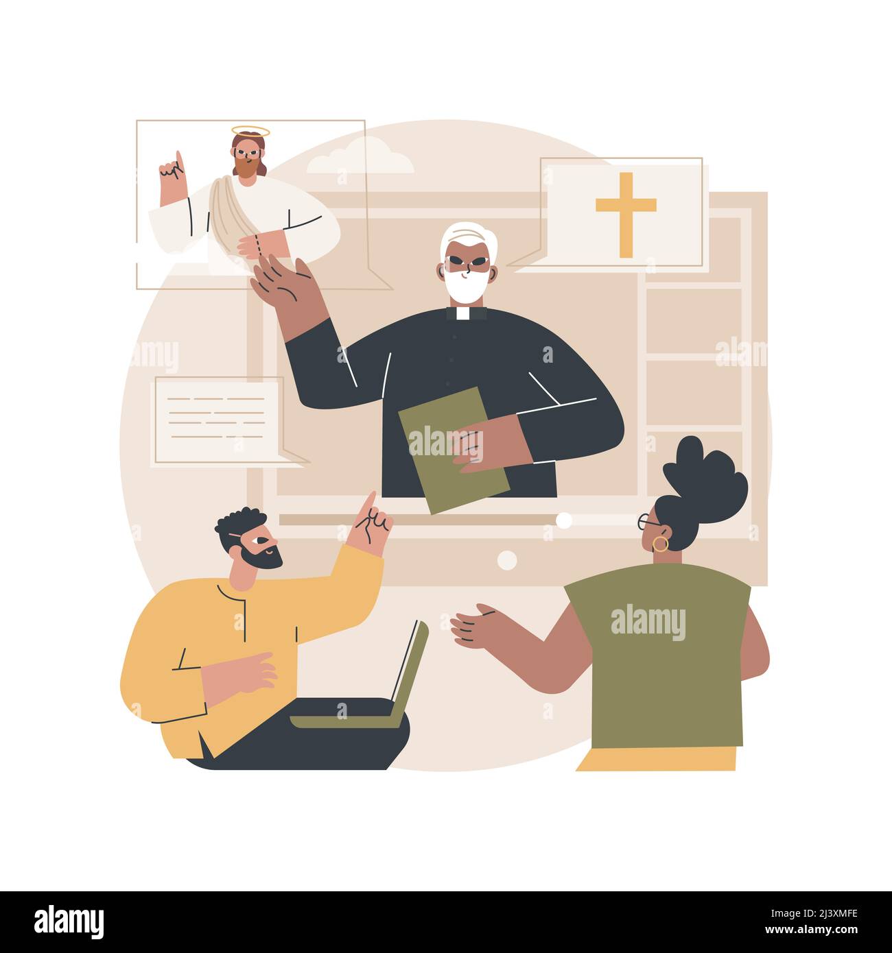 Religious education school classroom Stock Vector Images - Alamy