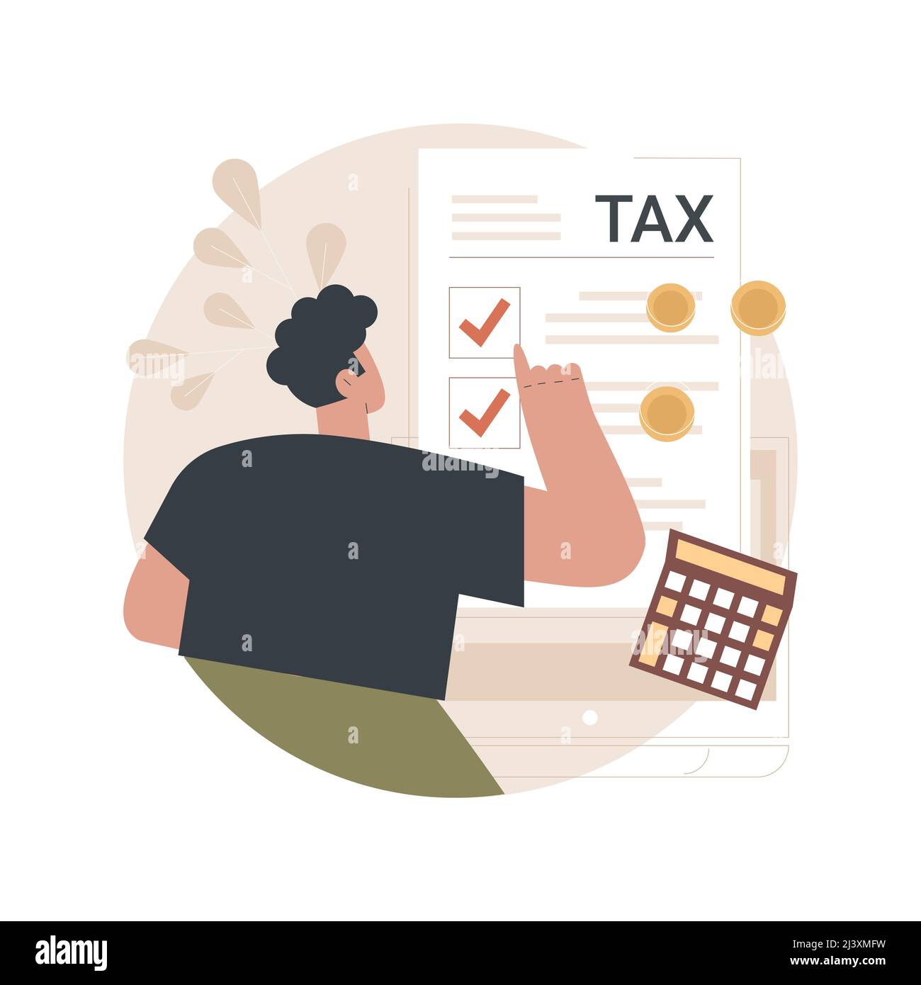 Tax prep Stock Vector Images - Alamy