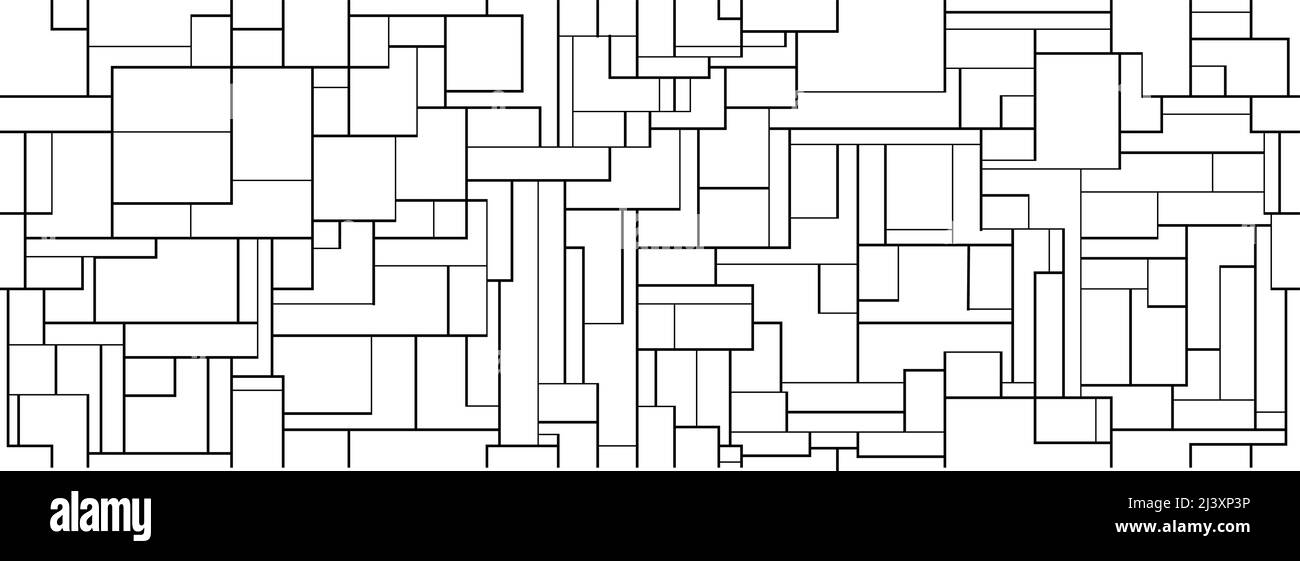 Abstract seamless linear pattern. Geometric shapes for textiles ...