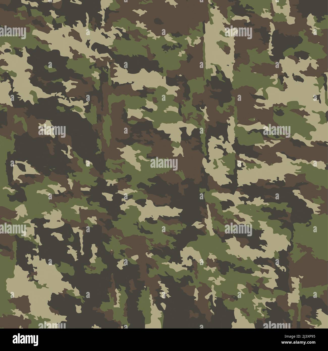 Abstract pattern in green tones imitating military camouflage. Spotted ...