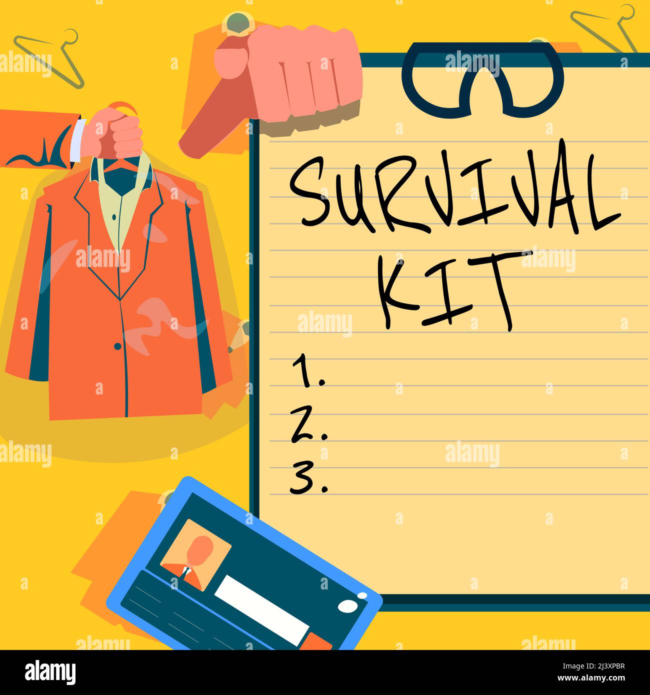 Writing displaying text Survival Kit. Word Written on Emergency ...