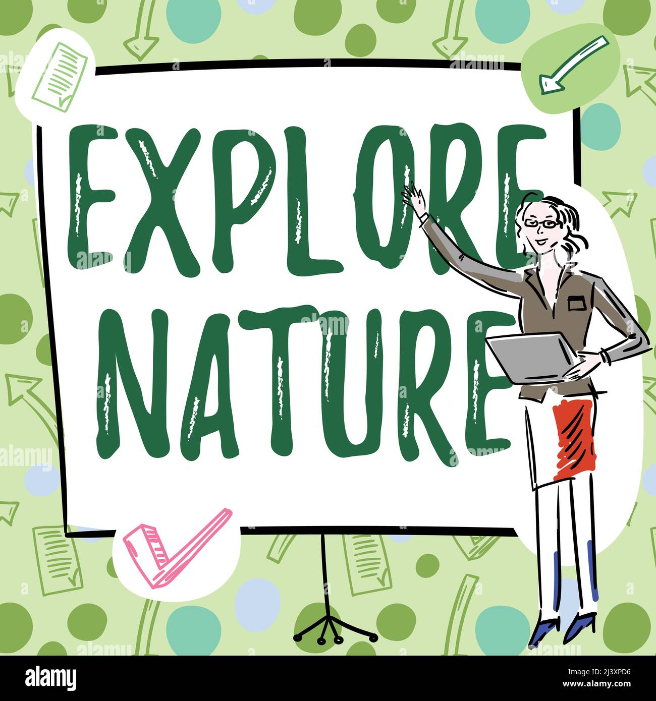 Writing displaying text Explore Nature. Conceptual photo Reserve ...