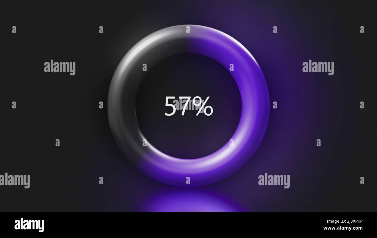 Ring with luminous loading line. Motion. Luminous loading ring with ...
