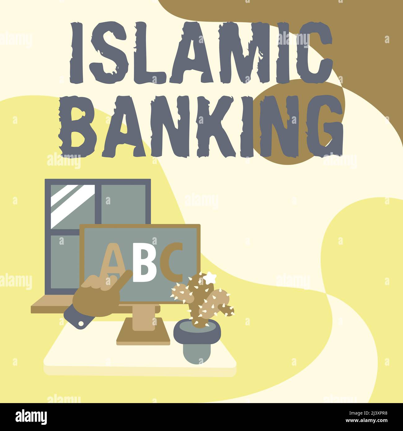 Text showing inspiration Islamic Banking. Word Written on Banking ...