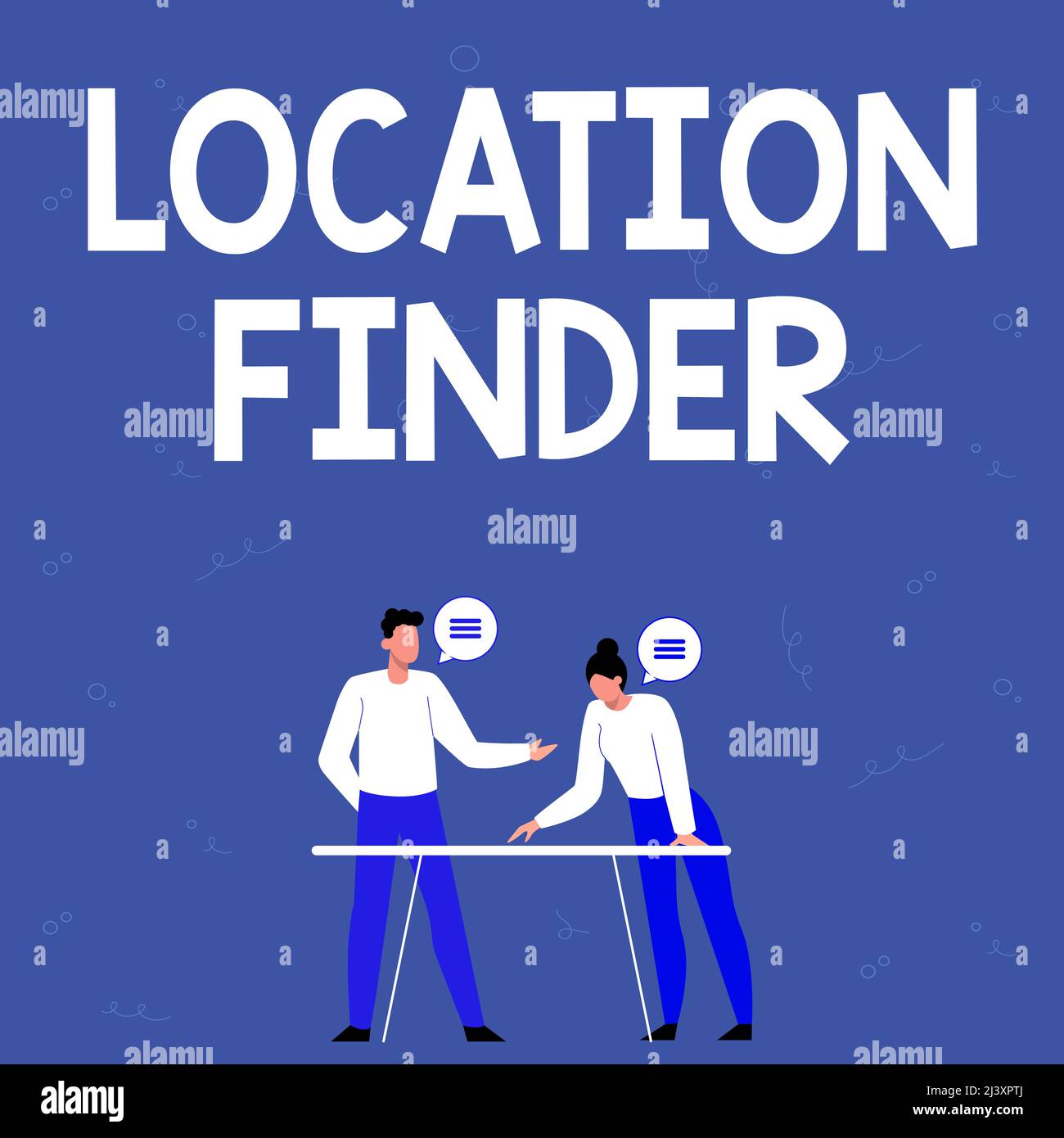 Sign displaying Location Finder. Word Written on A service featured to ...