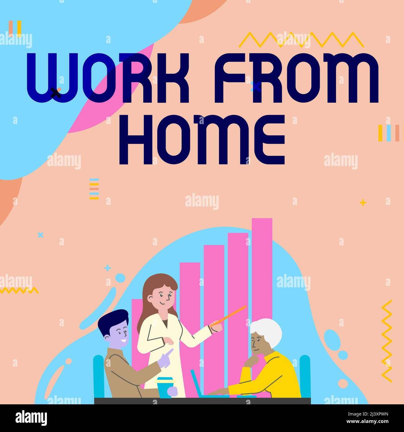 Conceptual display Work From Home. Business approach Work From Home ...