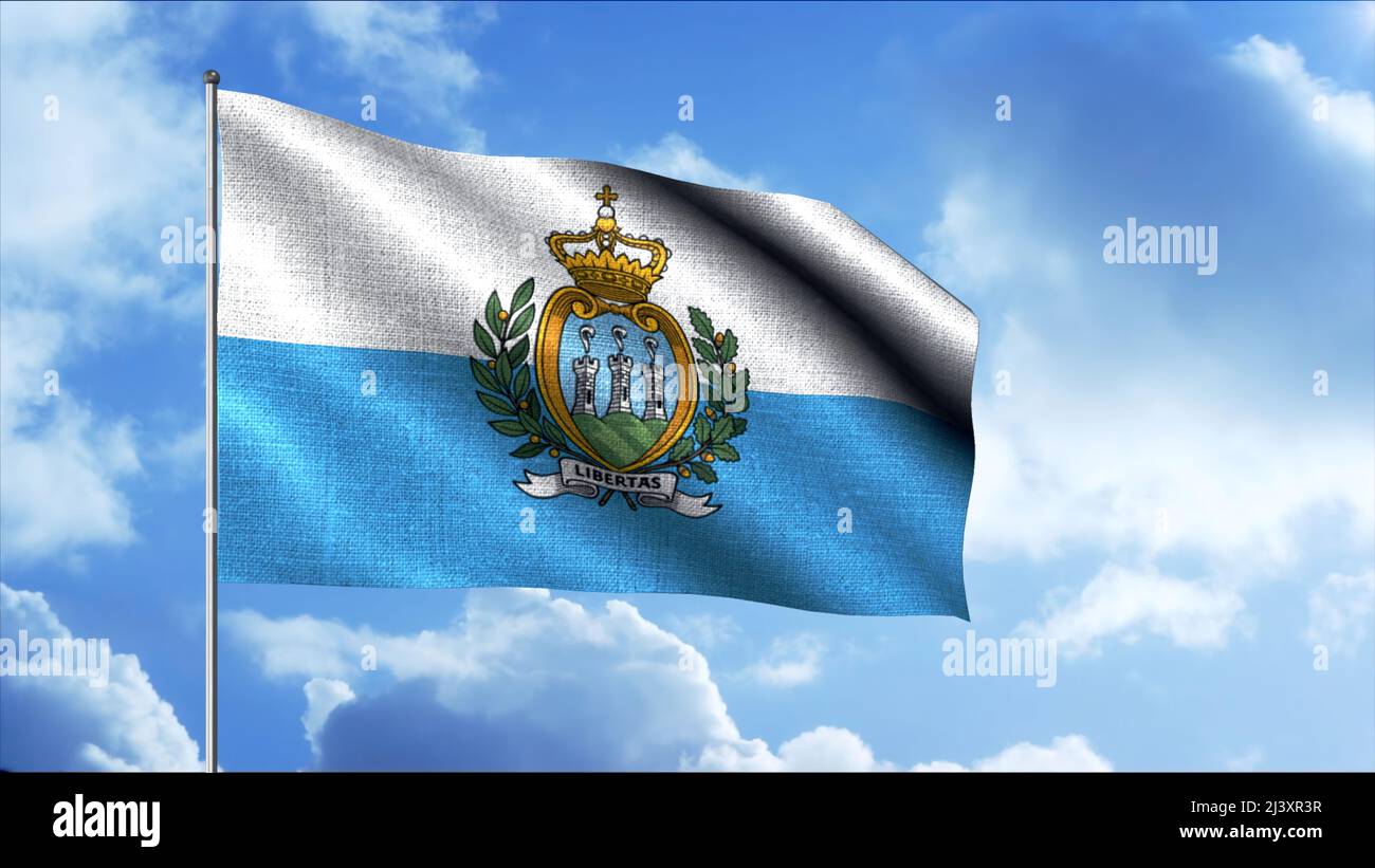 San morino flag hi-res stock photography and images - Alamy