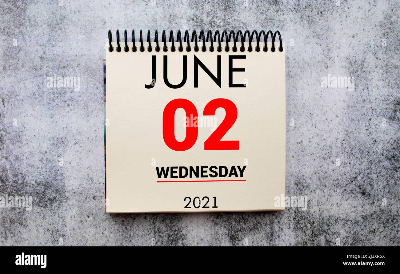 June Month, Appointment date with number cube design. Date 2 Stock ...