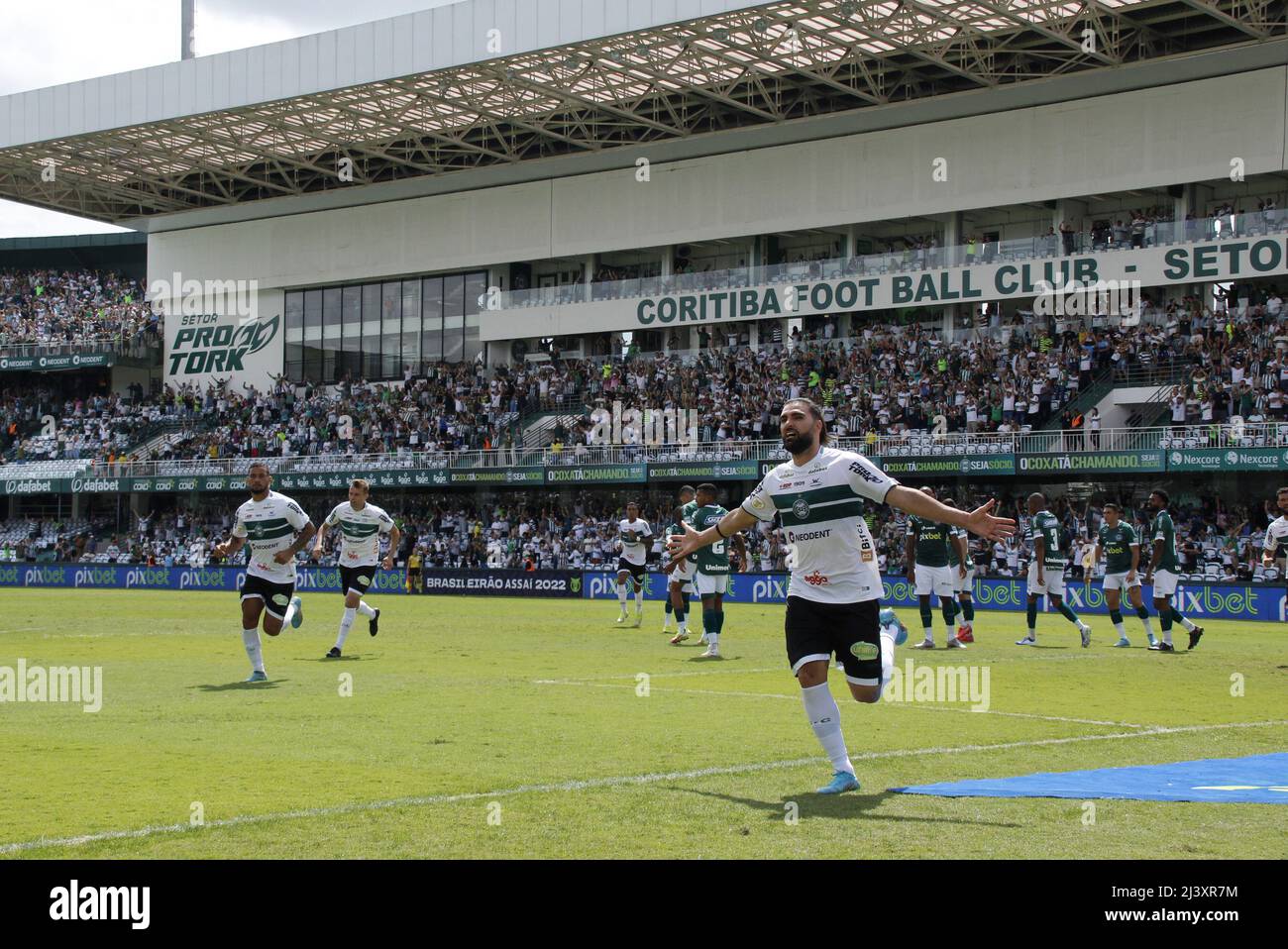 Curitiba, Parana, Brasil. 10th Apr, 2022. Brazilian Soccer Championship ...