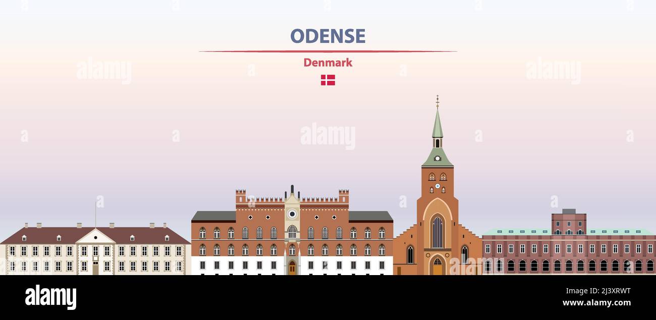 Denmark sunset Stock Vector Images - Alamy