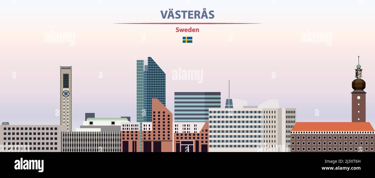 Vasteras flag hi-res stock photography and images - Alamy