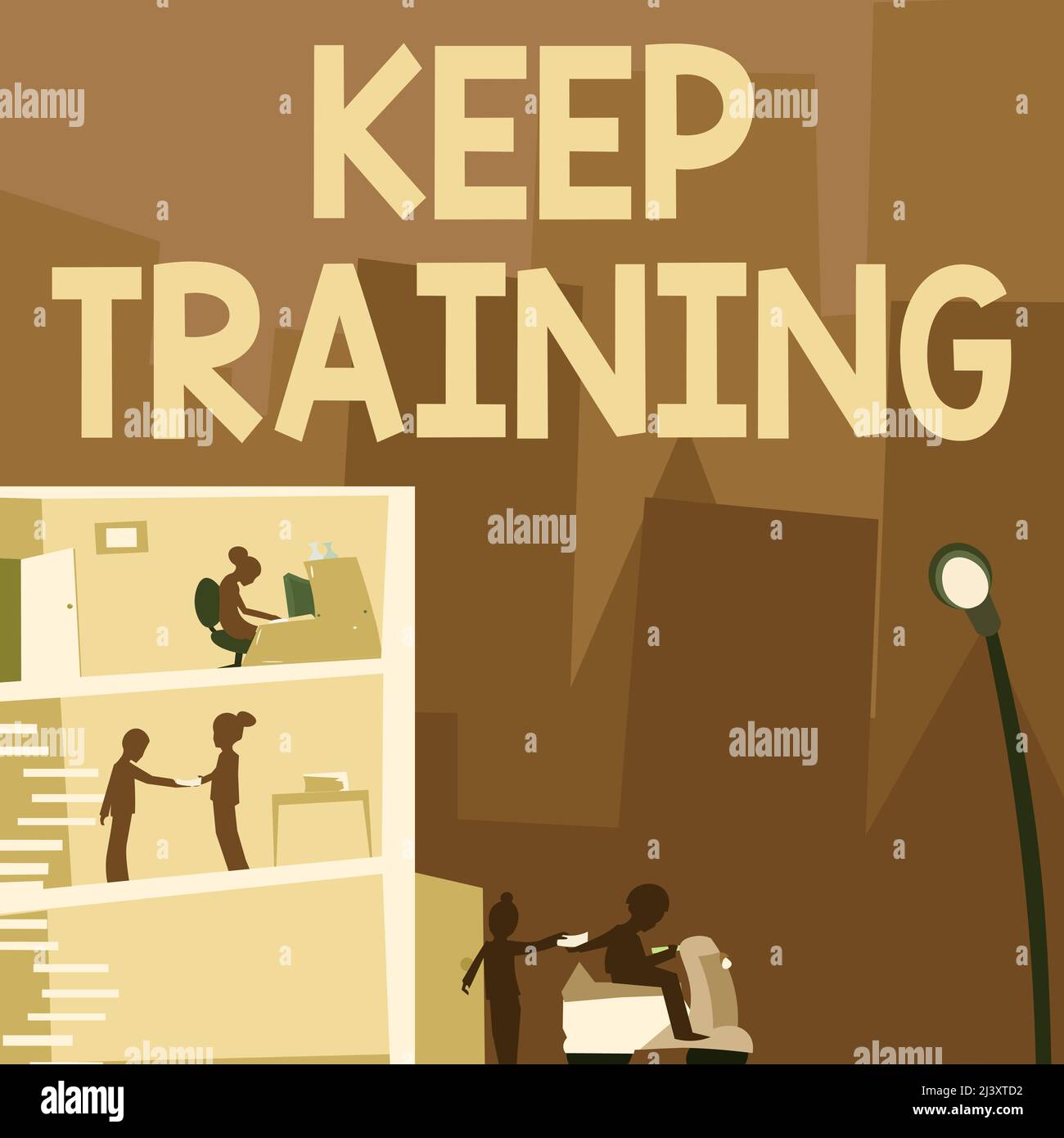 Conceptual display Keep Training. Business concept Grounding Drilling ...