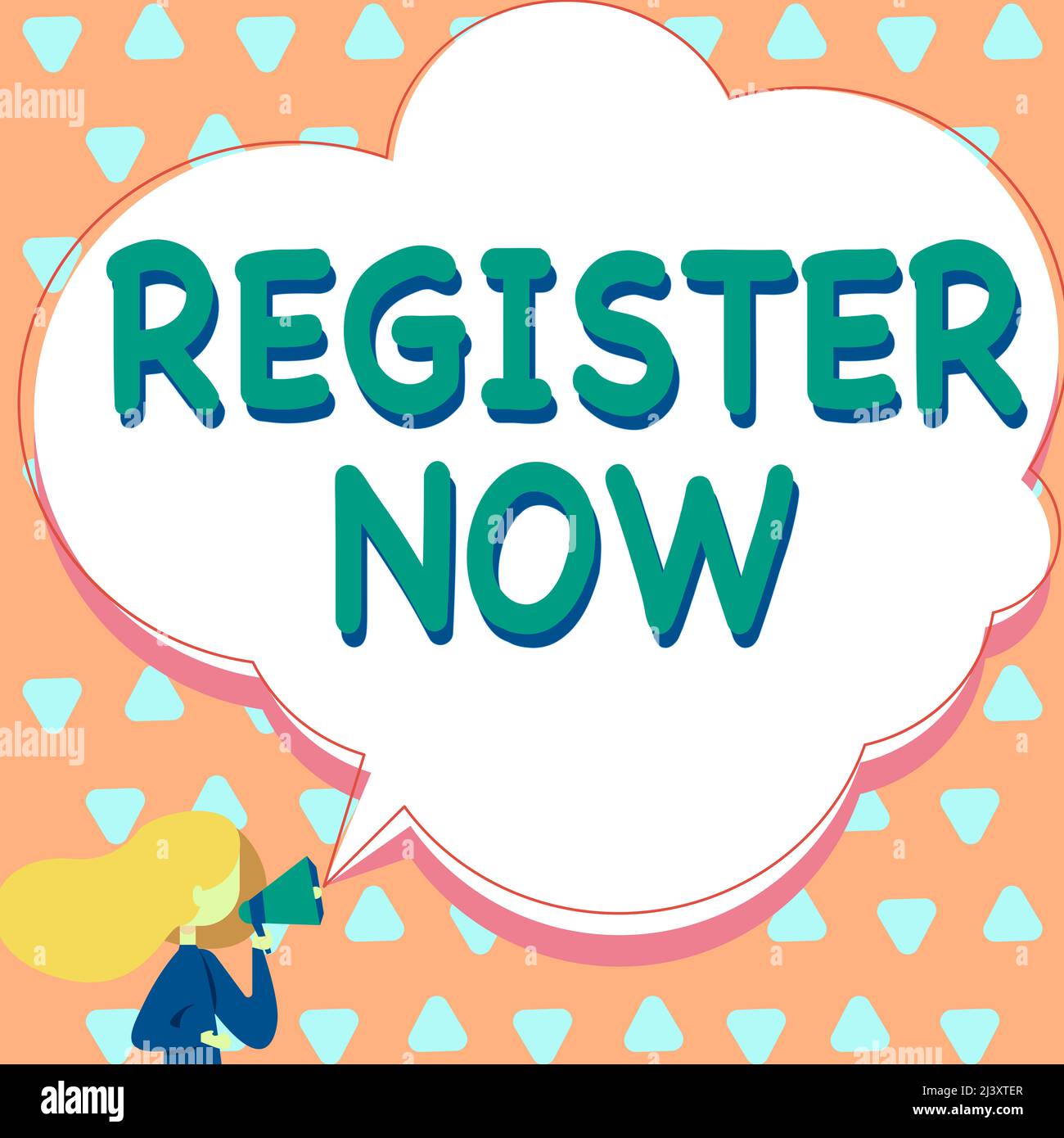 Inspiration showing sign Register Now. Business approach Name in an ...