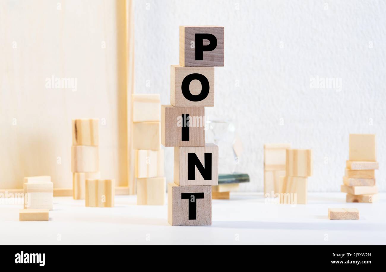 Point word and index finger Stock Photo - Alamy