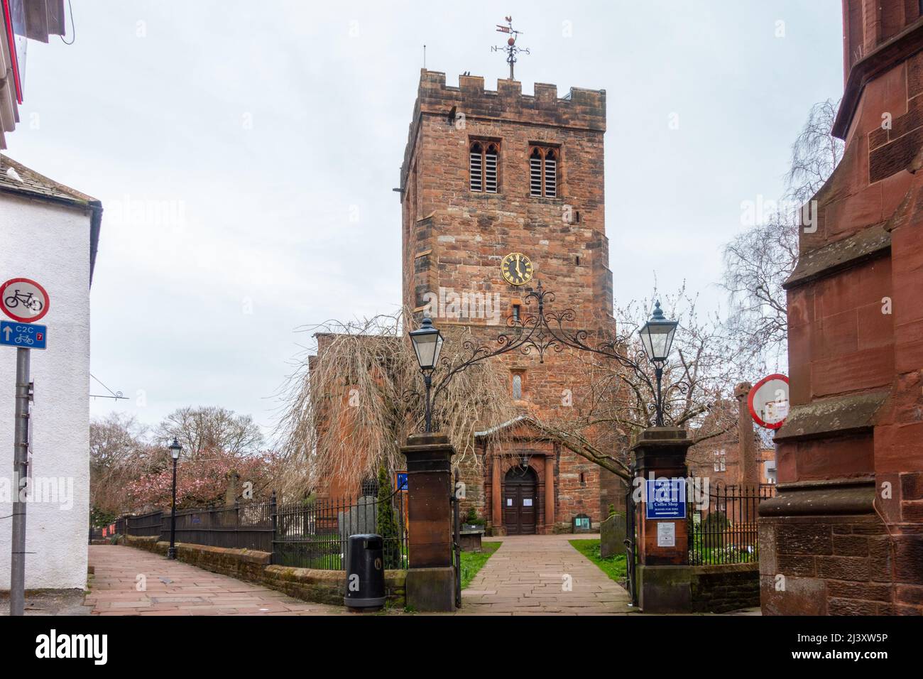 St Andrew's Church, a Church of England church in Penrith, Cumbria, UK ...