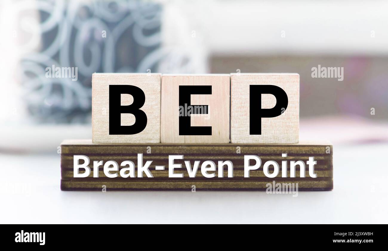 Word bep. Wooden small cubes with letters isolated on white background ...