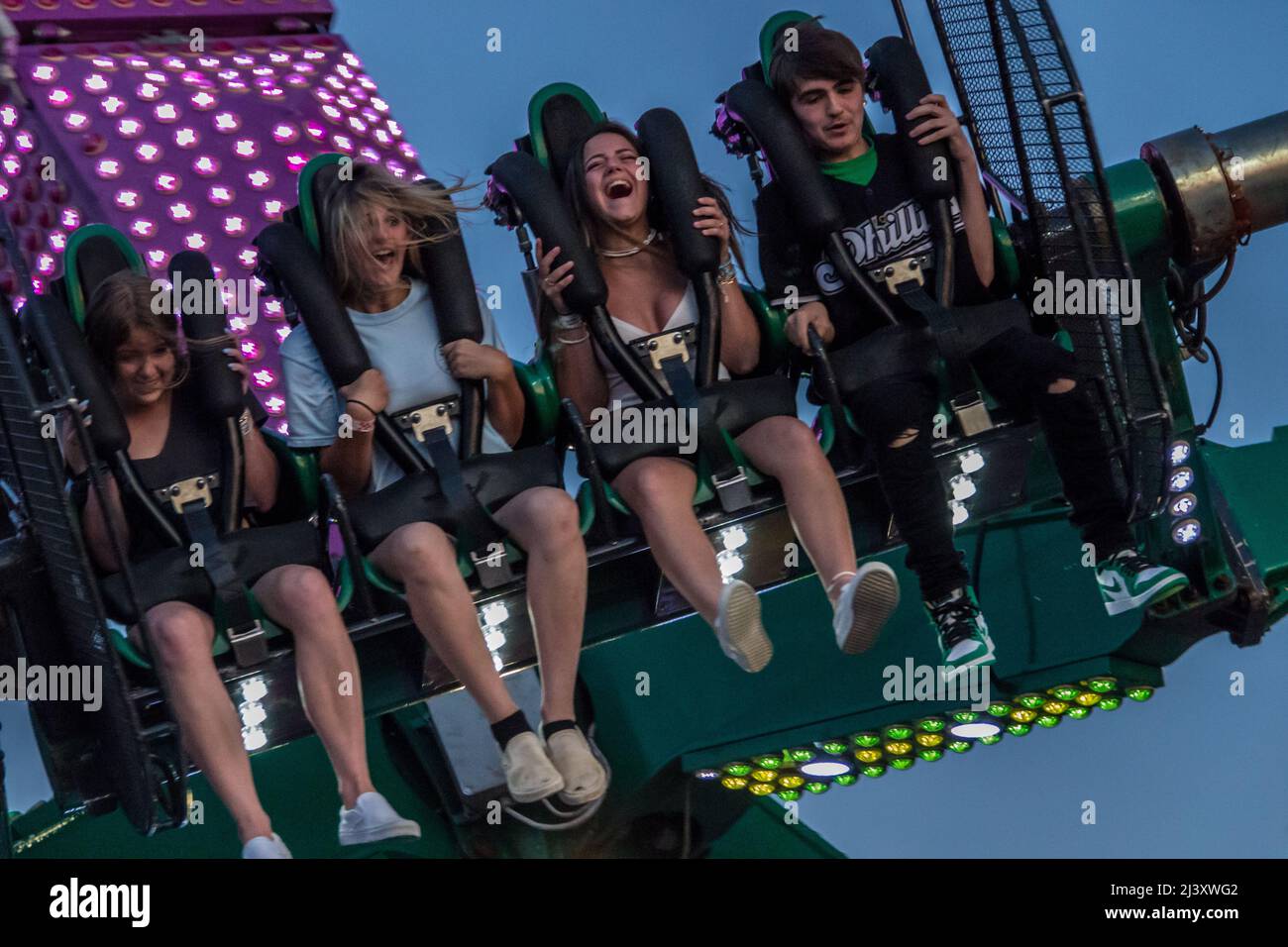 Zipper carnival ride hi-res stock photography and images - Alamy