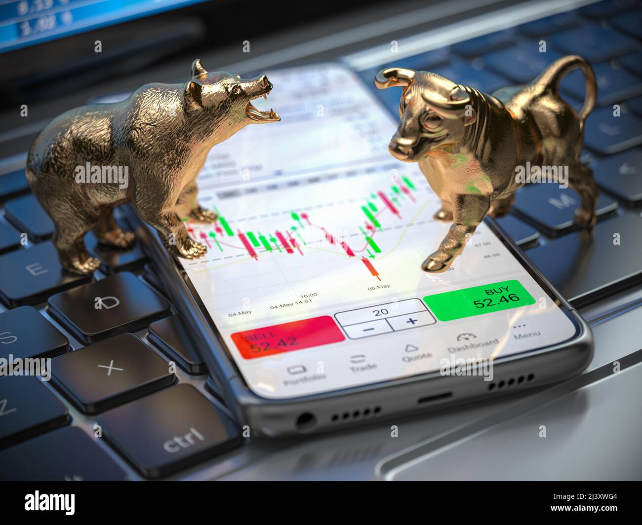 Stock market animal symbols hi-res stock photography and images - Alamy