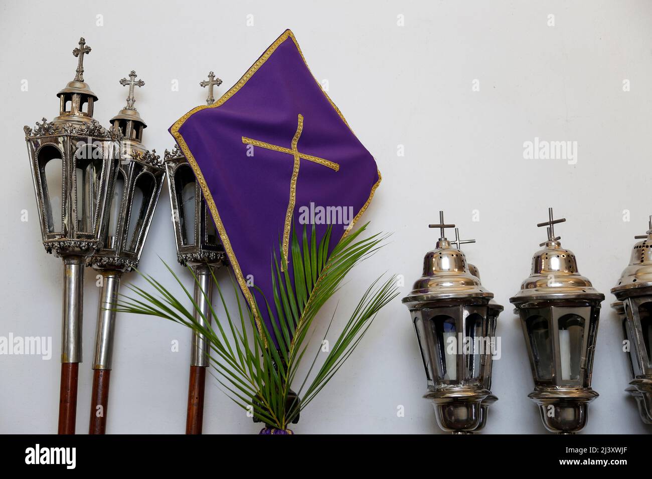 Holy Week. Traditional Catholic celebration Palm Sunday. Christian ...