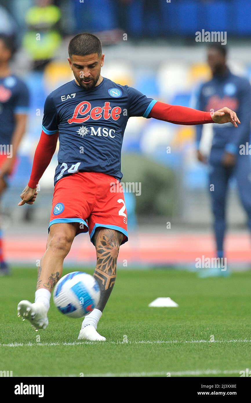 Napoli, Italy. 10th Apr, 2022. Lorenzo Insigne player of Napoli, during ...
