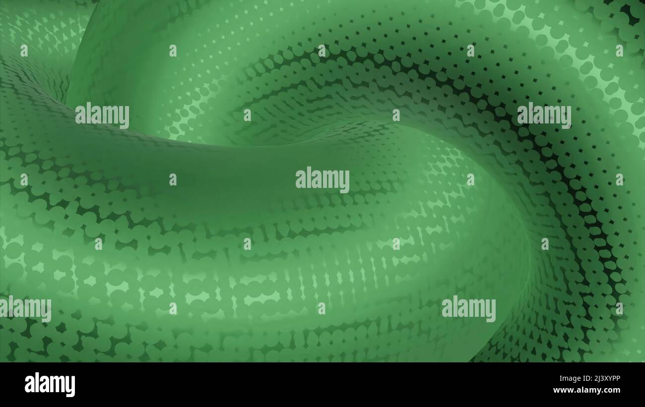 Large swirling loop. Design. 3D twisting loop with reflecting dots ...