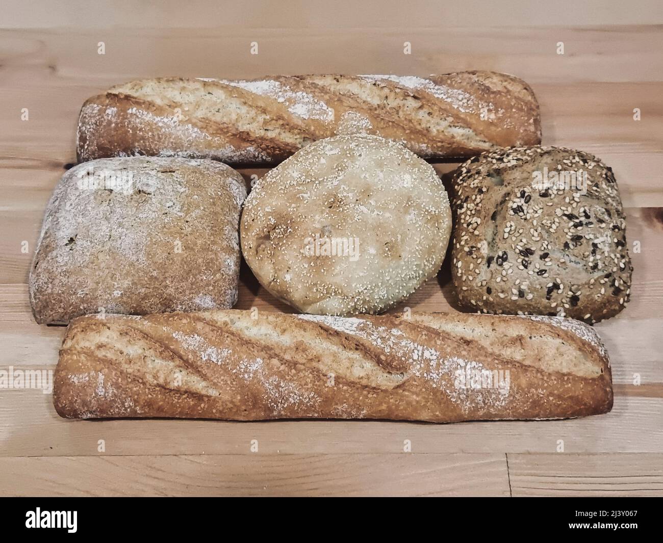 Various types of healthy and tasty breads Stock Photo - Alamy