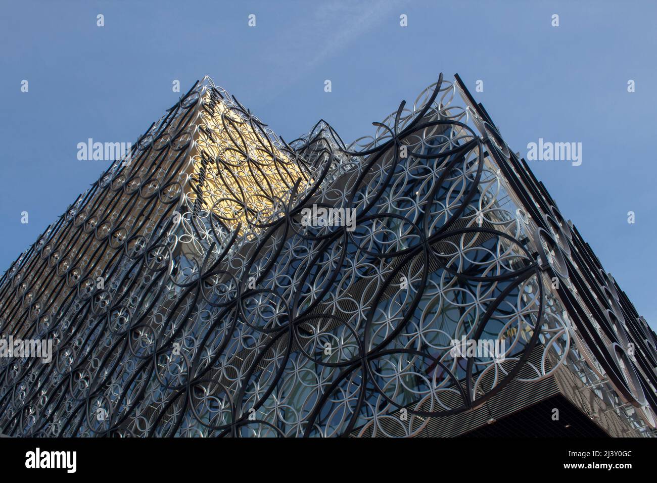 Decoration on the exterior of the Library of Birmingham building, a ...