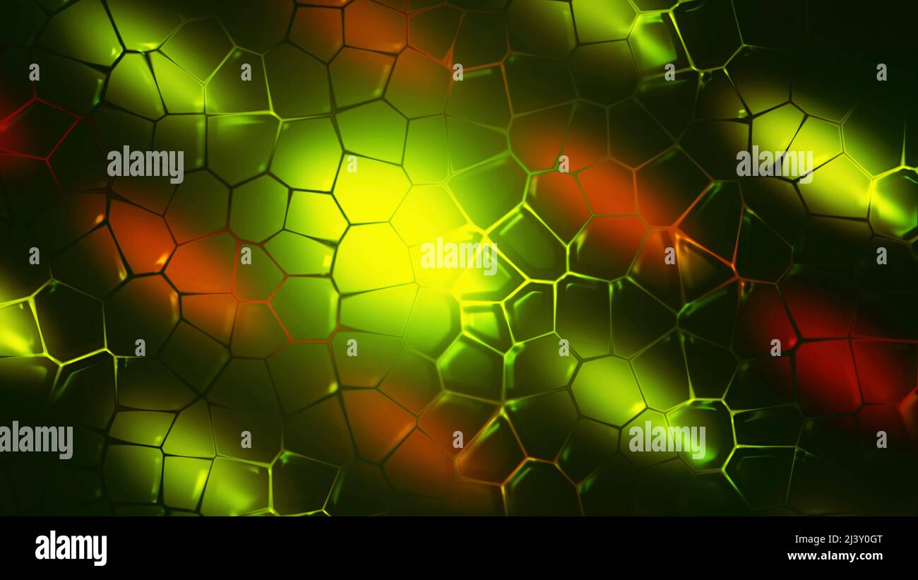 Moving mosaic pattern with bubbles. Motion. Colorful background with ...