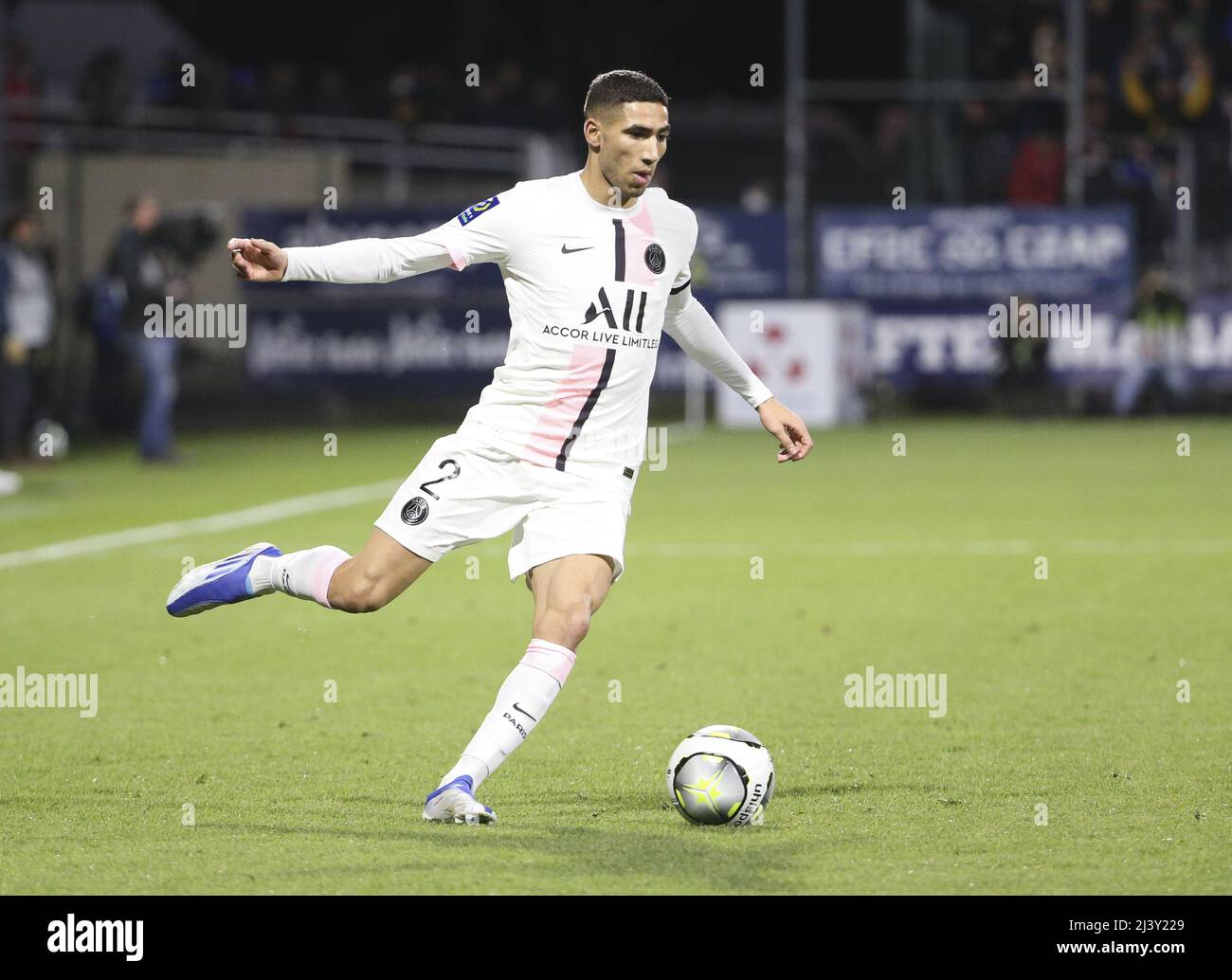 Achraf Hakimi of PSG during the French championship Ligue 1 football ...