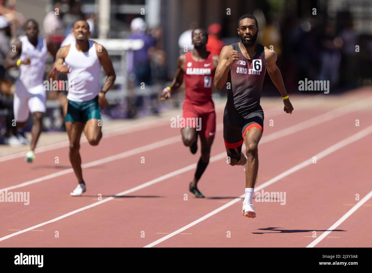 Tyler Johnson of Ohio State runs the 400, Saturday, April 9, 2022, in ...