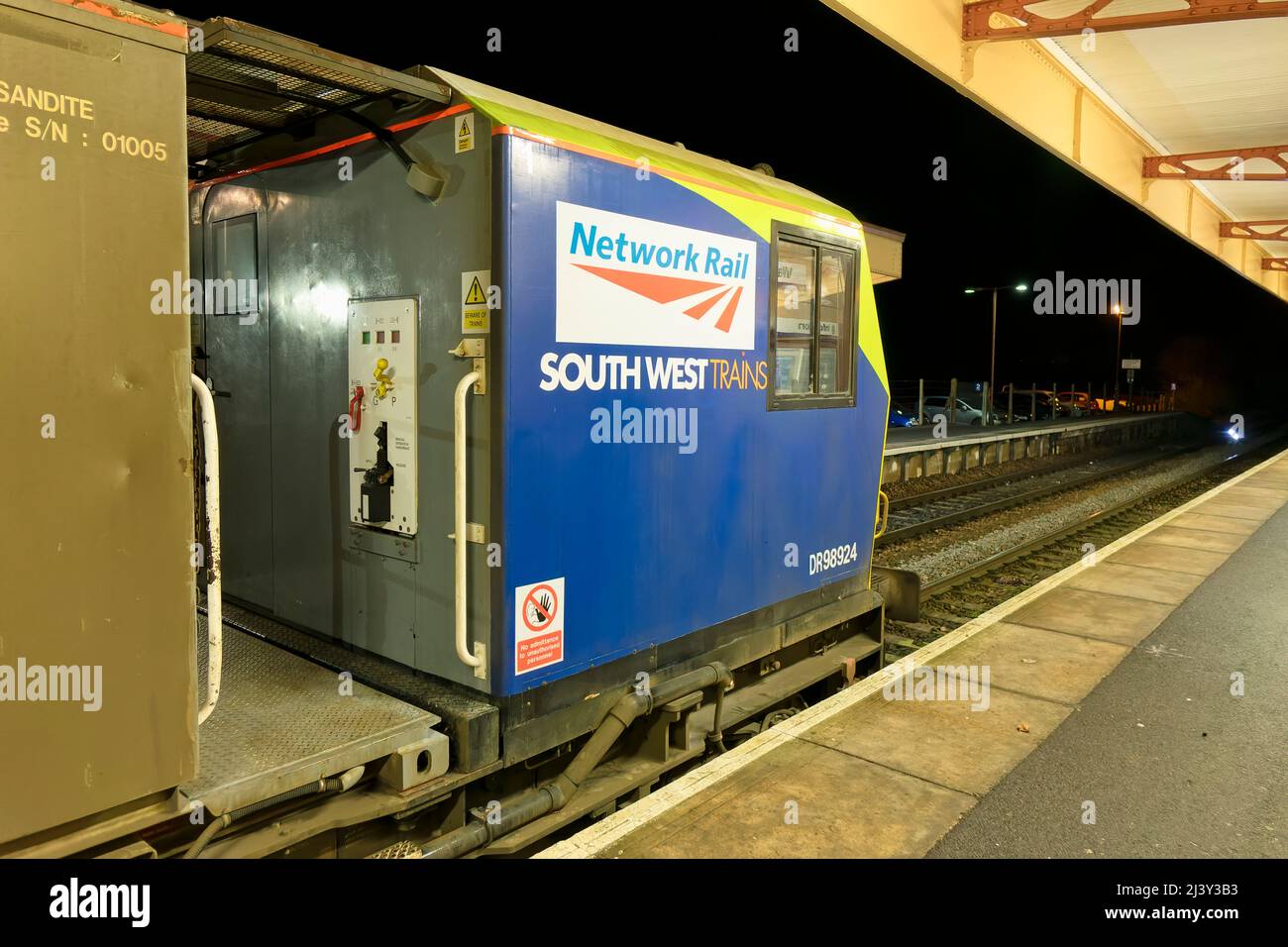 Warminster, Wiltshire, UK - December 5 2017: Network Rail/ South West ...