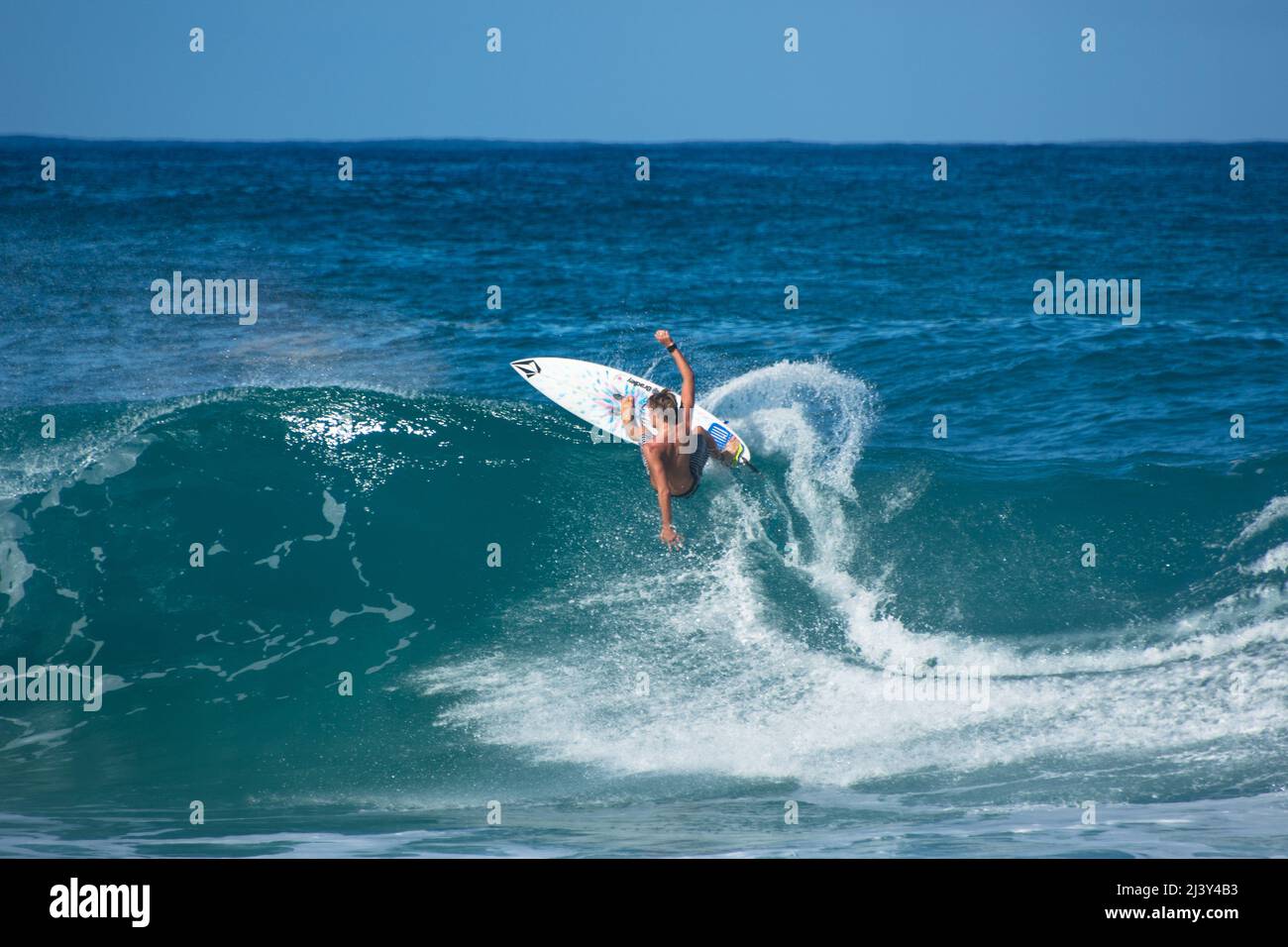 north shore hawaii surfing Stock Photo - Alamy