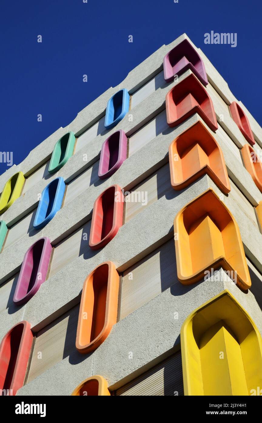 Colorful facade exterior modern design hi-res stock photography and ...