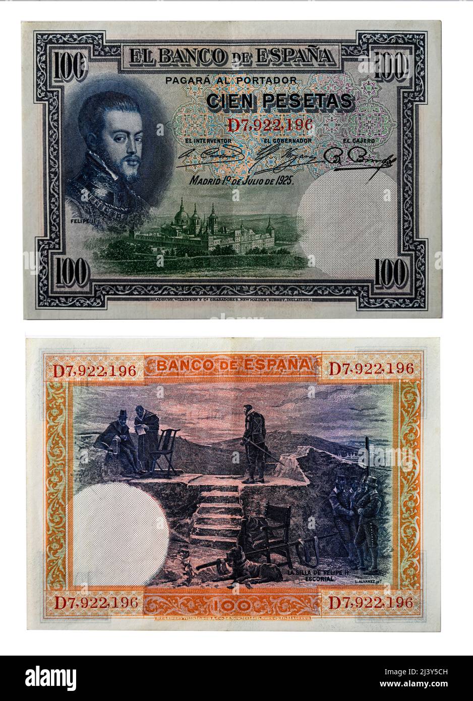 100 pesetas note hi-res stock photography and images - Alamy
