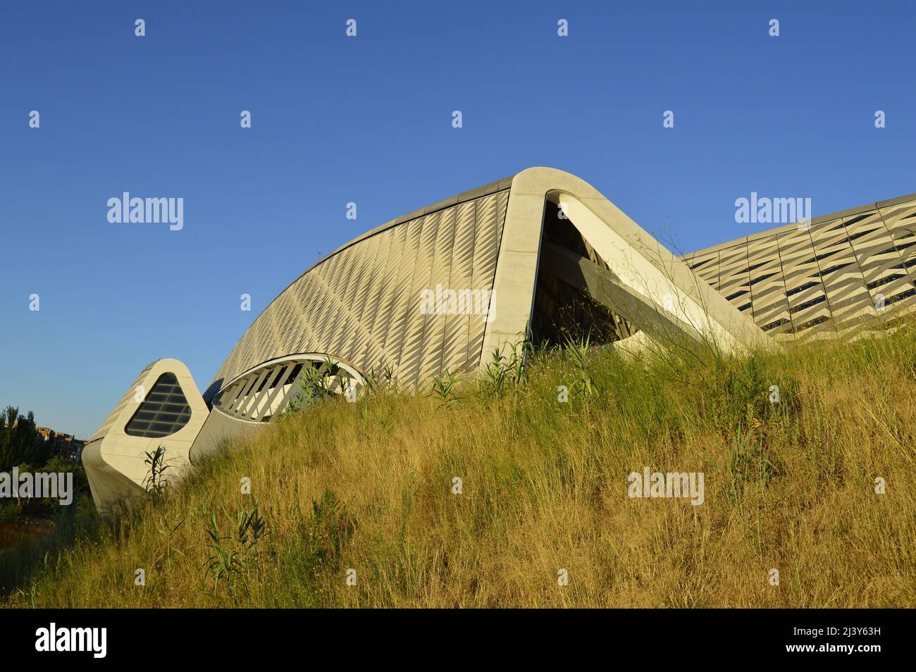 Bridge Pavilion - modern covered footbridge structure designed by Zaha ...