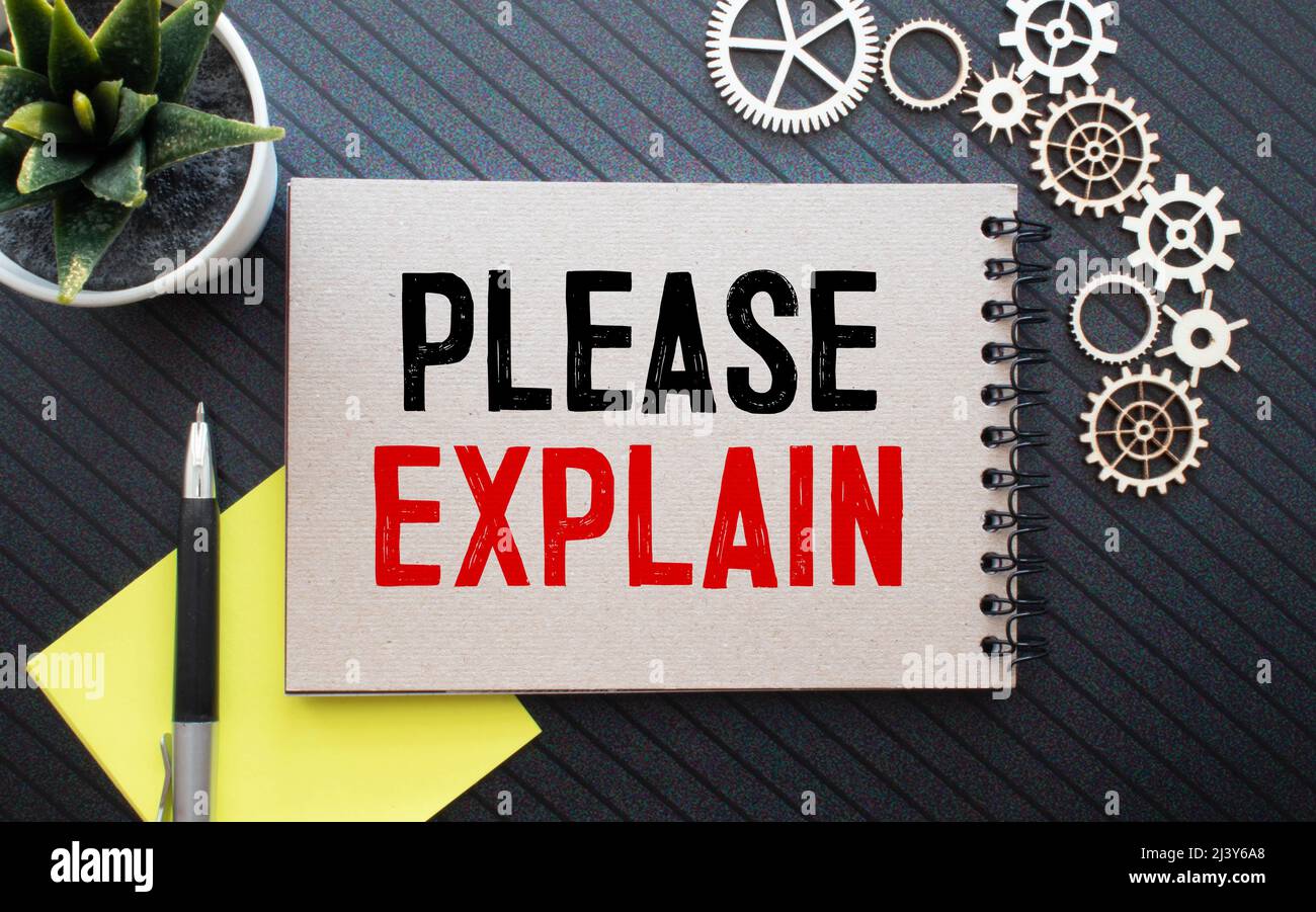 blank showcase billboard with PLEASE EXPLAIN text or media content with ...