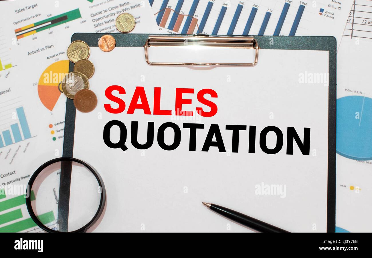 Sales quotation-text inscription on the planning form. Transaction ...