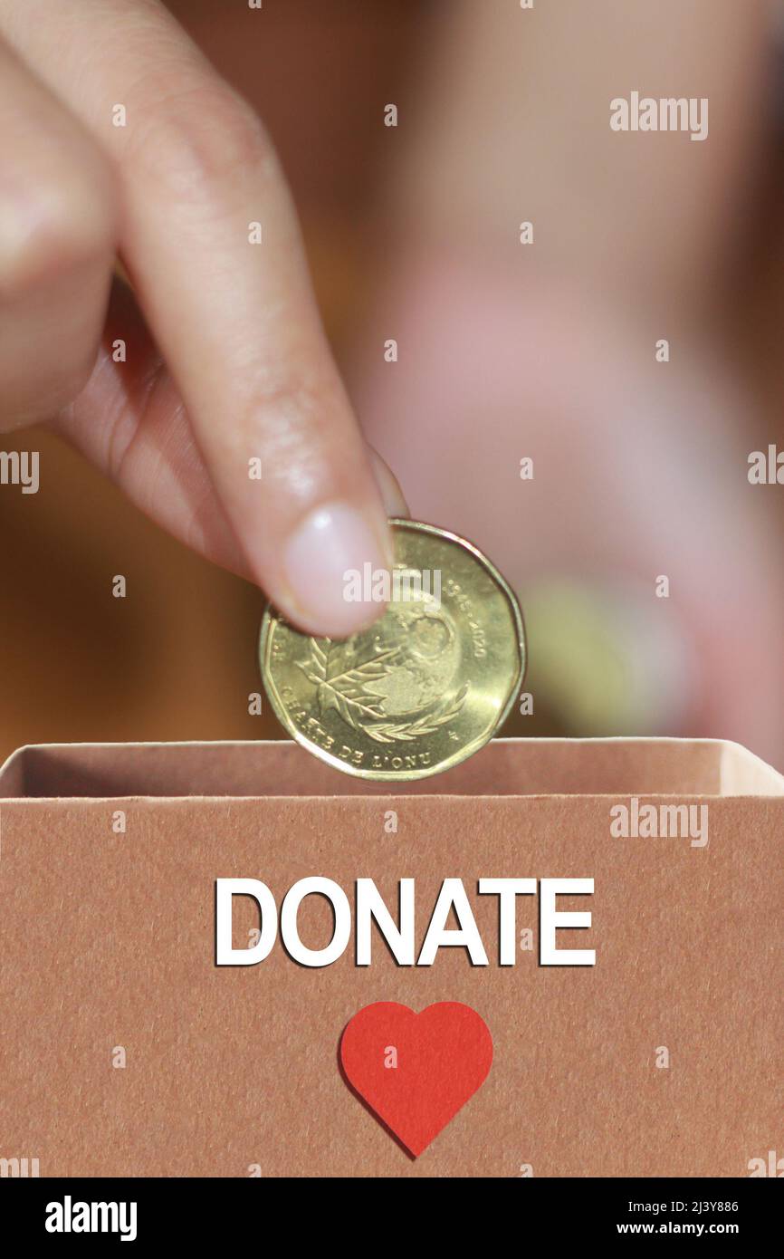 Donate conceptual hi-res stock photography and images - Alamy