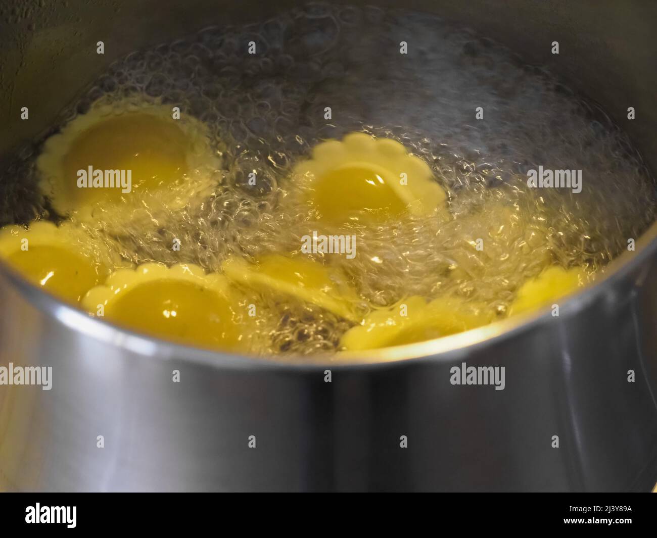 vegan ravioli agnolotti with vegetables filling traditional Italian ...