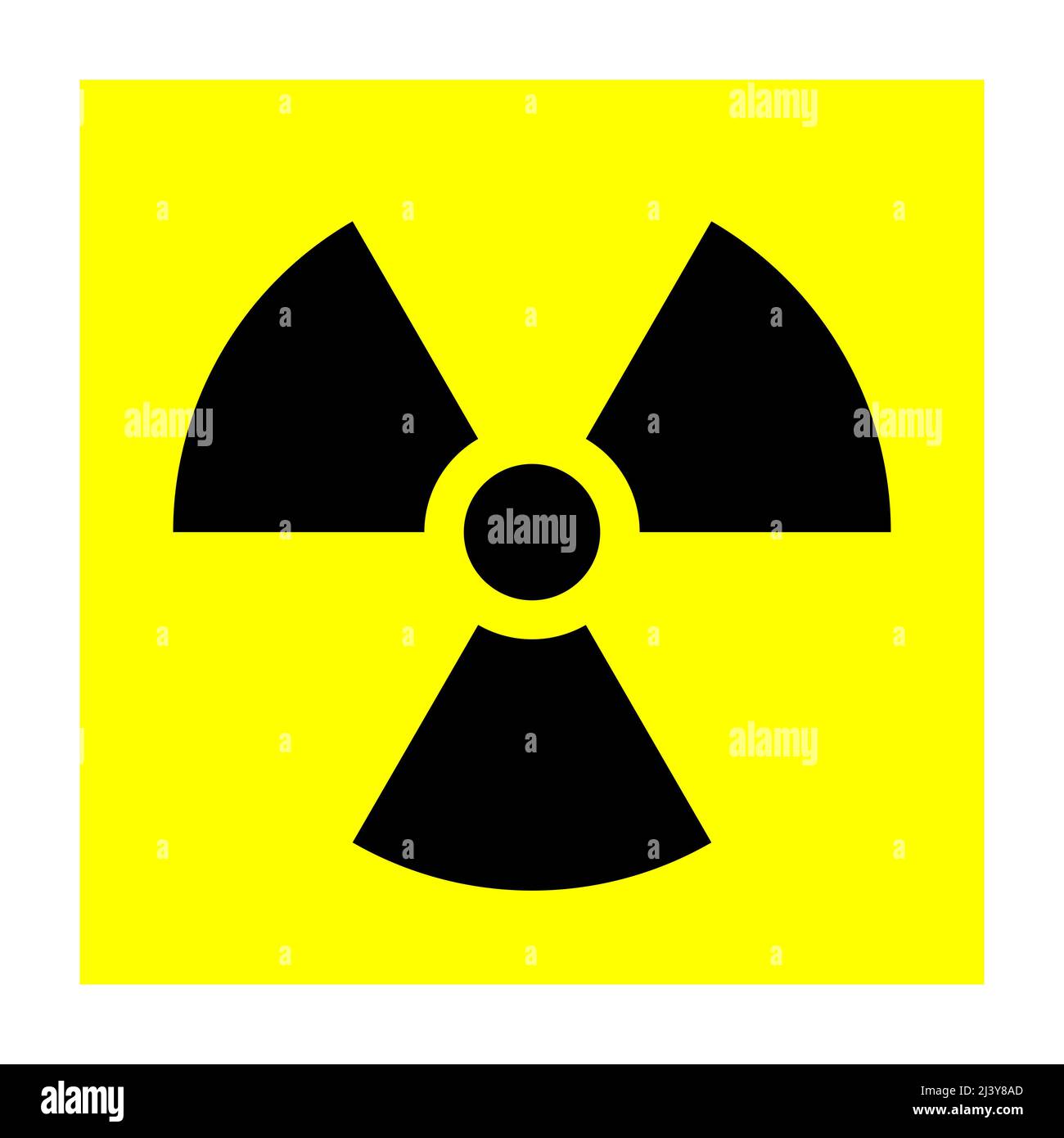 Yellow radiation sign in Cut Out Stock Images & Pictures - Alamy
