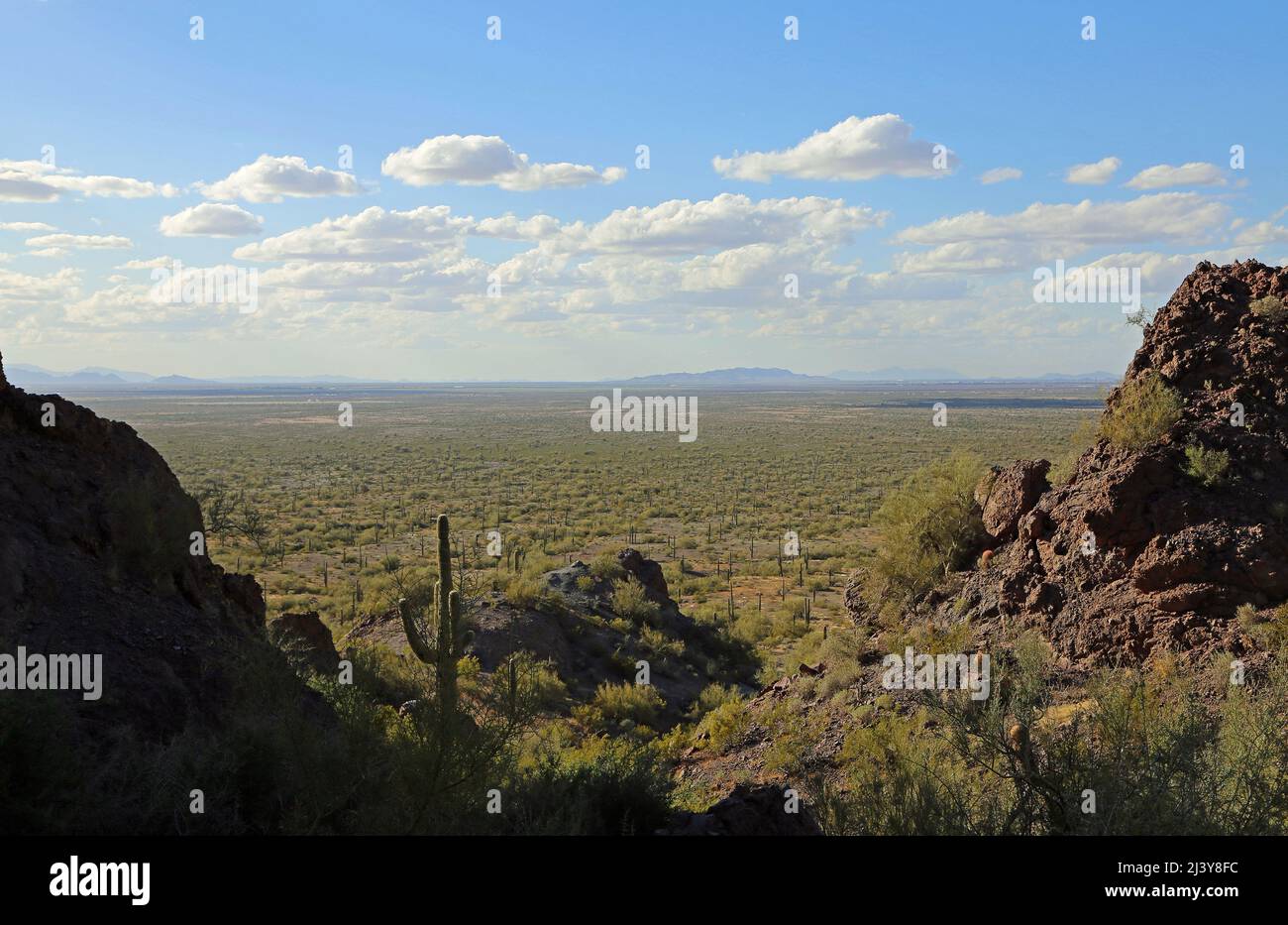 View from sunset point - Picacho Peak State Park, Arizona Stock Photo ...