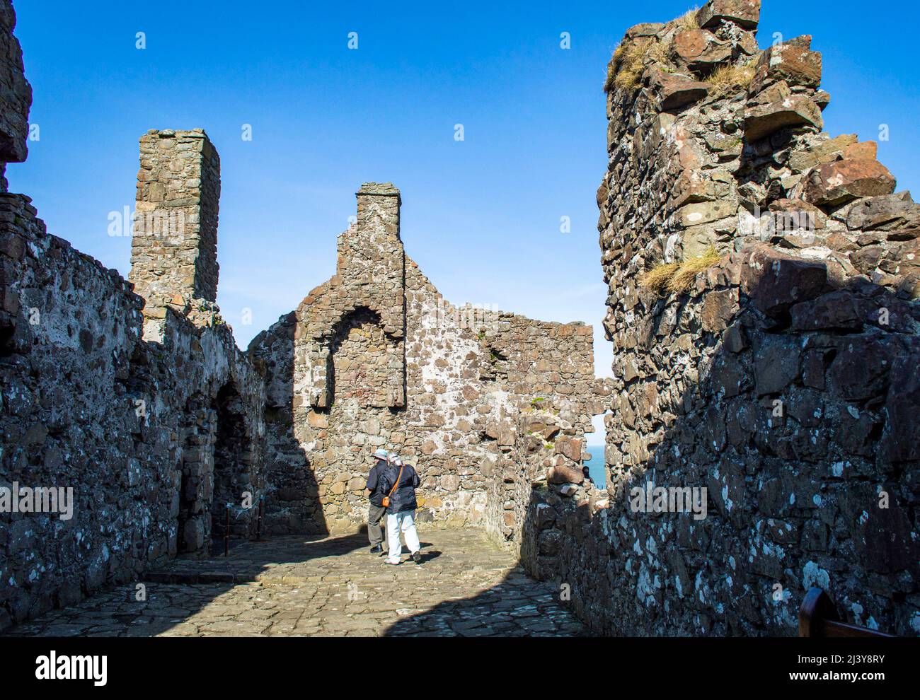 Inside of dunluce castle hi-res stock photography and images - Alamy